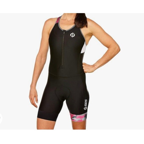 Swim | Sls3 Womens Frt Triathlon Suit Size M Blacksangria Camo New With Tags | Poshmark